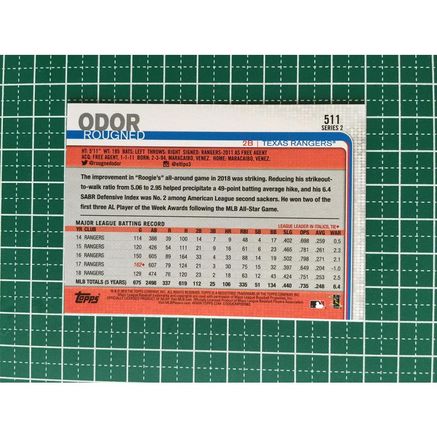 ★TOPPS MLB 2019 SERIES 2 #511 ROUGNED ODOR[TEXAS RANGERS]ベースカード 19★ : 2019-mlb-series2-081 : カード ...