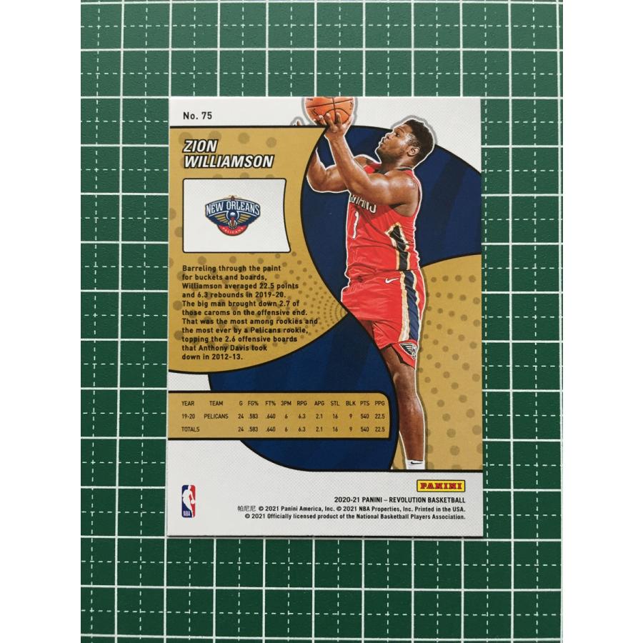 ★PANINI 2020-21 NBA REVOLUTION #75 ZION WILLIAMSON[NEW ORLEANS PELICANS ...