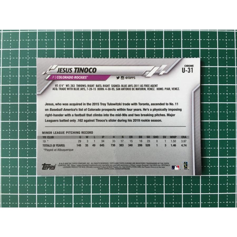 ★MLB 2020 TOPPS CHROME UPDATE #U-31 ティノコ／JESUS TINOCO[COLORADO ROCKIES ...