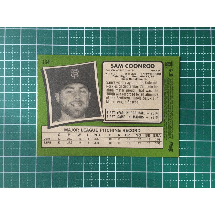 ★TOPPS MLB 2020 HERITAGE #164 SAM COONROD[SAN FRANCISCO GIANTS]ベースカード ...