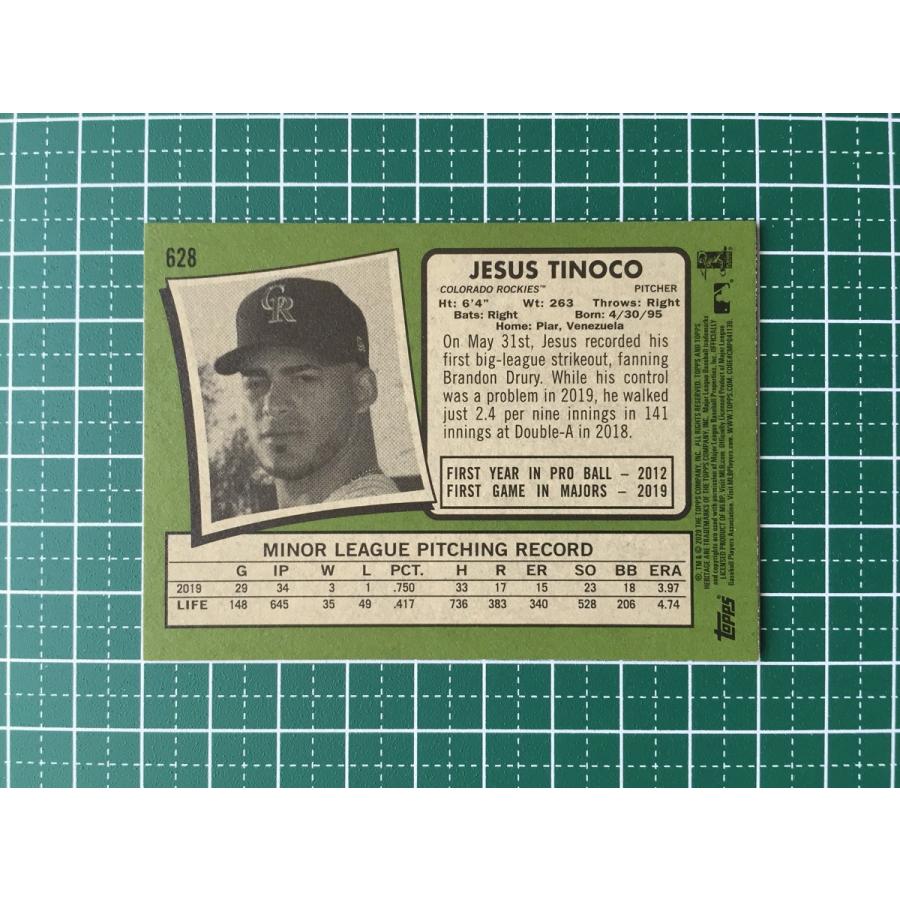 ★TOPPS MLB 2020 HERITAGE HIGH NUMBER #628 ティノコ／JESUS TINOCO[COLORADO ...