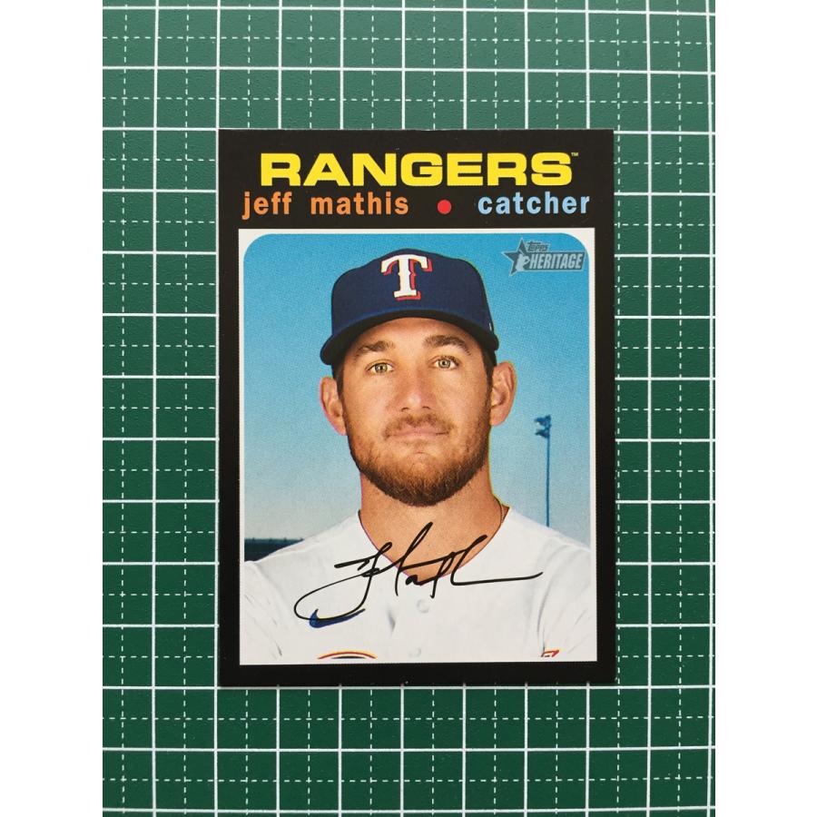 ★TOPPS MLB 2020 HERITAGE HIGH NUMBER #690 JEFF MATHIS[TEXAS RANGERS]ベース ...