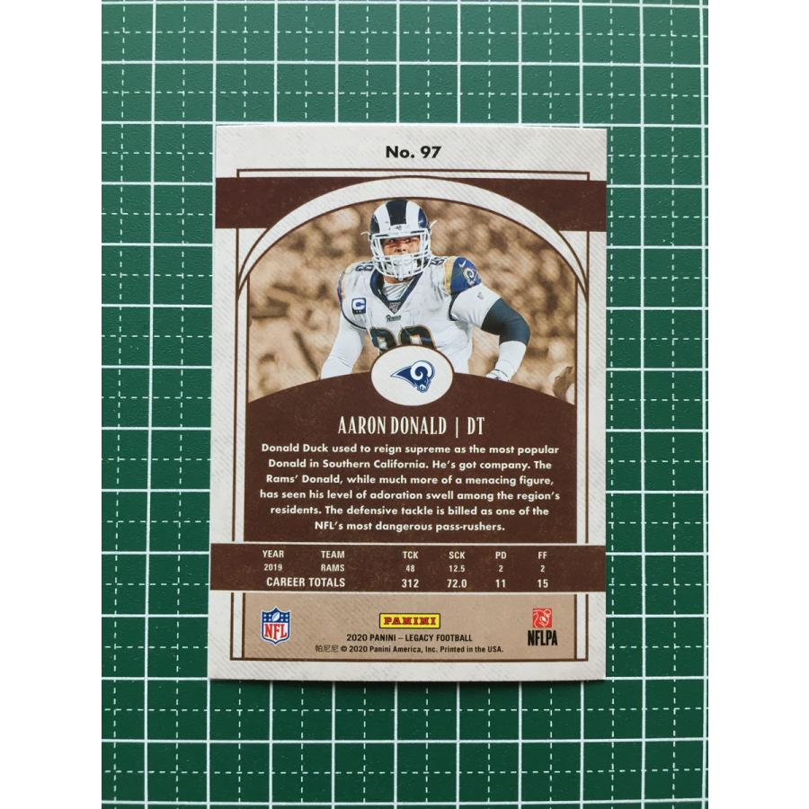 ★PANINI 2020 NFL LEGACY FOOTBALL #97 AARON DONALD[LOS ANGELES RAMS]ベース ...