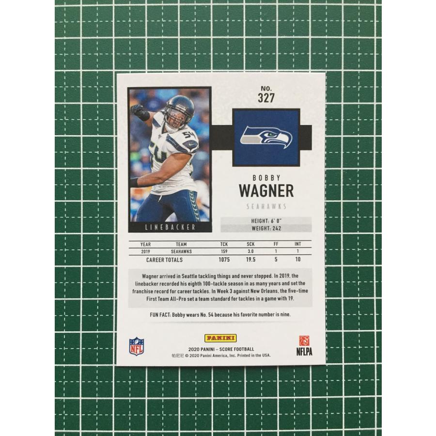 ★PANINI 2020 NFL SCORE FOOTBALL #327 BOBBY WAGNER[SEATTLE SEAHAWKS]ベース ...