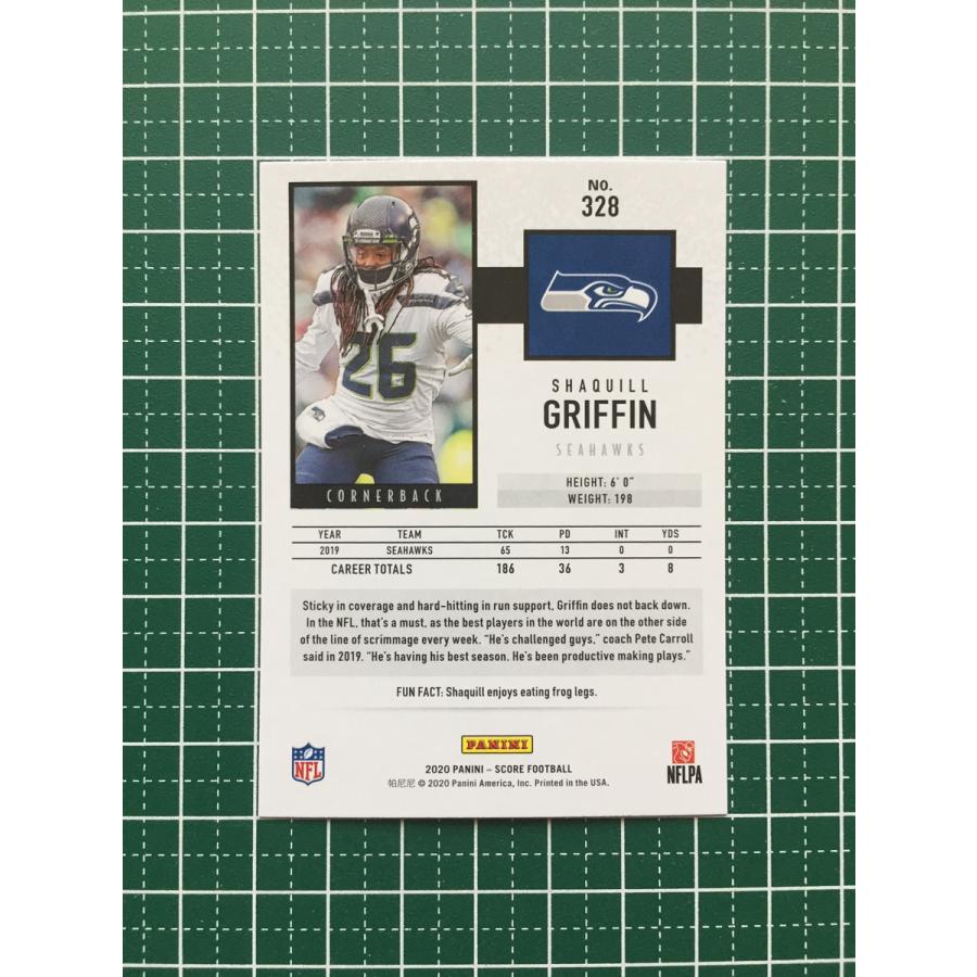 ★PANINI 2020 NFL SCORE FOOTBALL #328 SHAQUILL GRIFFIN[SEATTLE SEAHAWKS ...