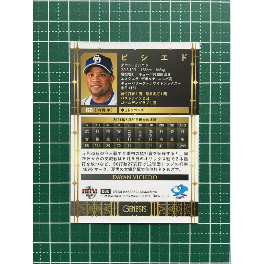 ★BBM 2021 プロ野球 GENESIS #080 ダヤン・ビシエド[中日ドラゴンズ]レギュラーカード★ : カードショップ テソーロ ヤフー店 - 通販 - Yahoo!ショッピング