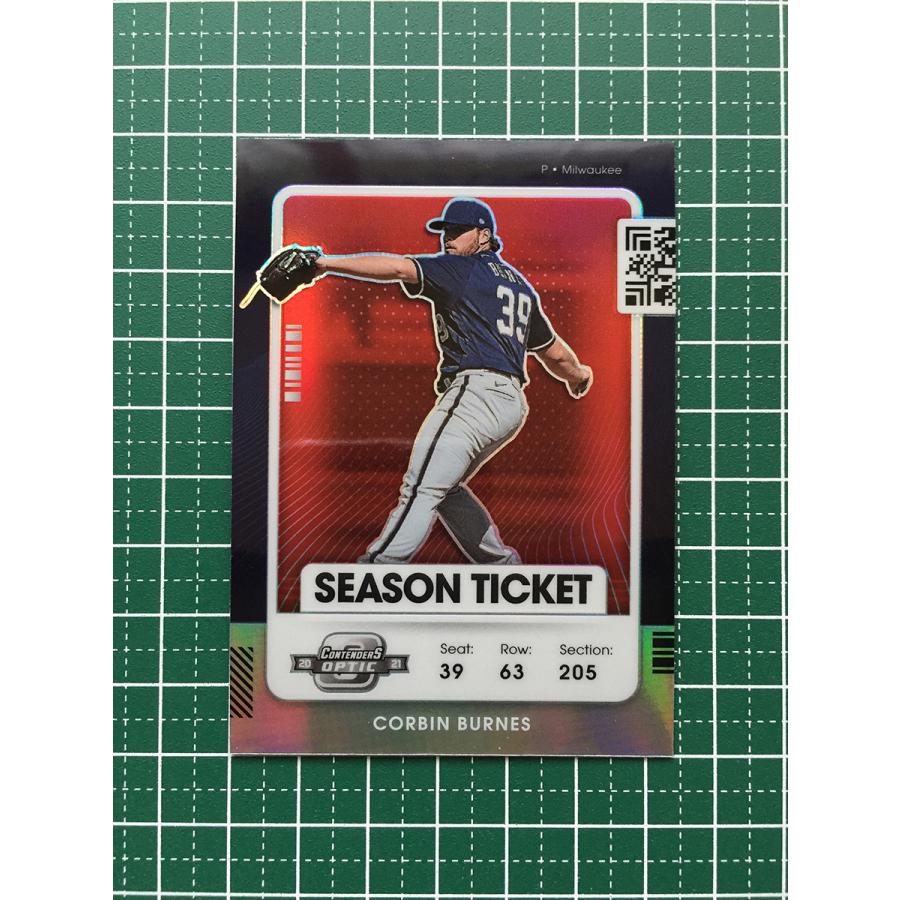 ★PANINI MLB 2021 CONTENDERS #2 CORBIN BURNES[MILWAUKEE BREWERS]「SEASON ...