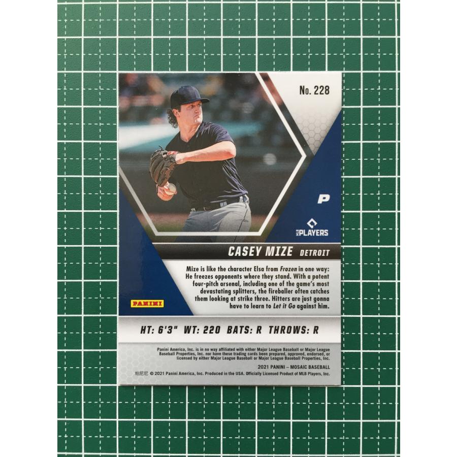 ★PANINI MLB 2021 MOSAIC #228 CASEY MIZE[DETROIT TIGERS]ベースカード「ROOKIES ...