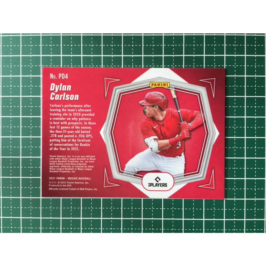 ★PANINI MLB 2021 MOSAIC #PD4 DYLAN CARLSON[ST. LOUIS CARDINALS]インサートカード「DEBUTS」★ : カードショップ テソーロ ...