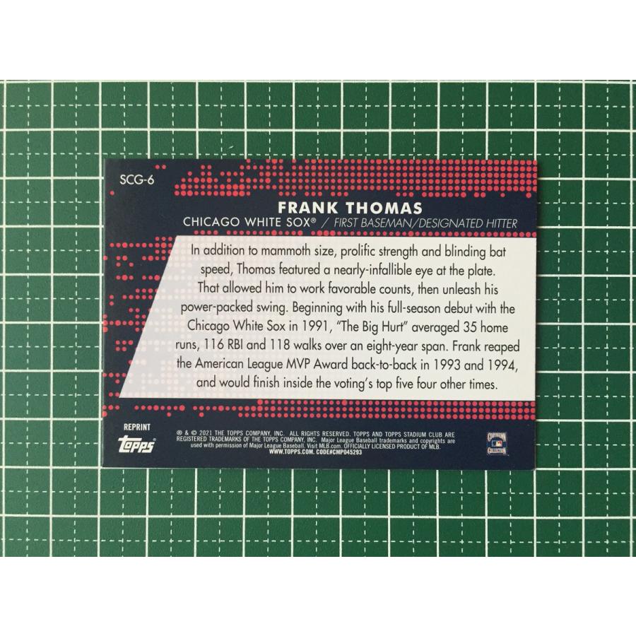 ★TOPPS MLB 2021 STADIUM CLUB #SCG-6 FRANK THOMAS[CHICAGO WHITE SOX ...