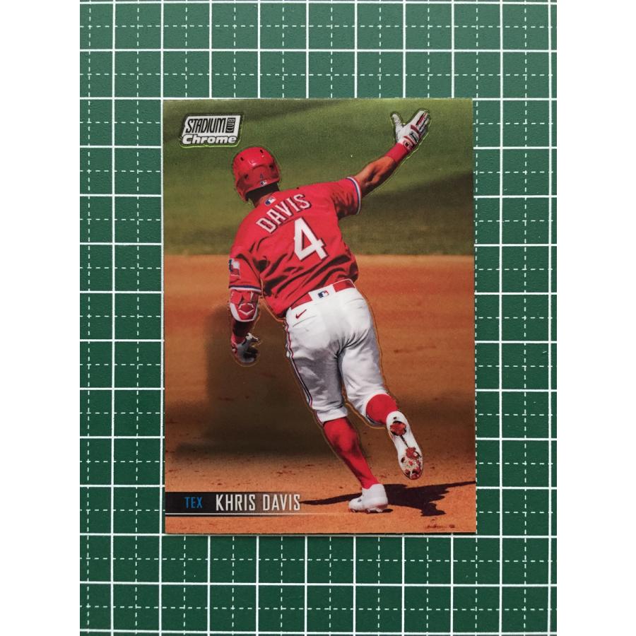 ★TOPPS MLB 2021 STADIUM CLUB CHROME #111 KHRIS DAVIS[TEXAS RANGERS]ベース ...
