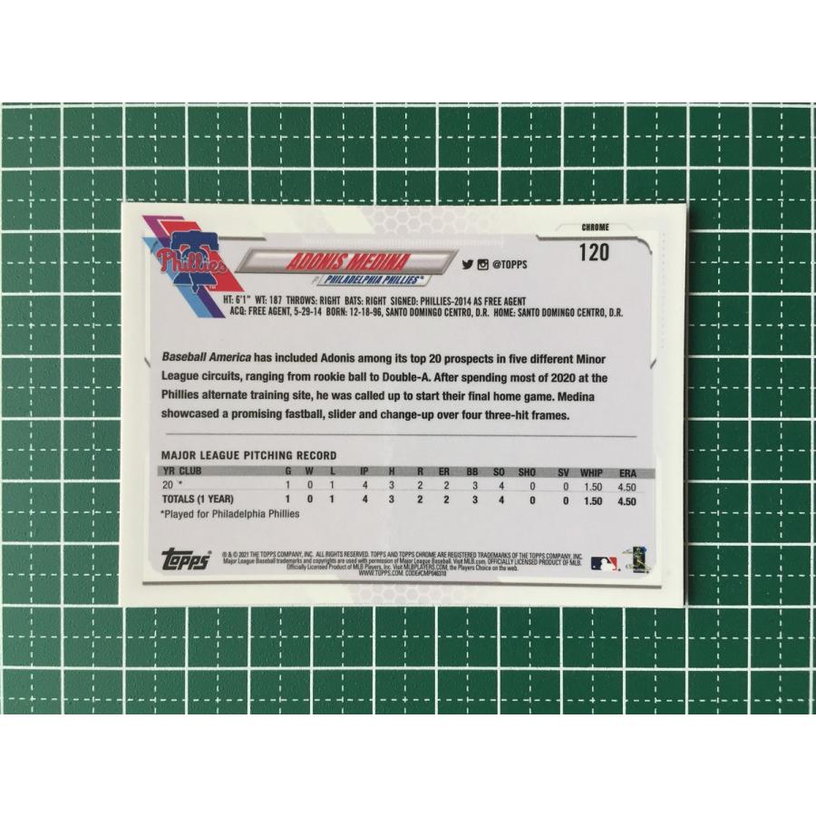 ★MLB 2021 TOPPS CHROME #120 ADONIS MEDINA[PHILADELPHIA PHILLIES]ベースカード ...