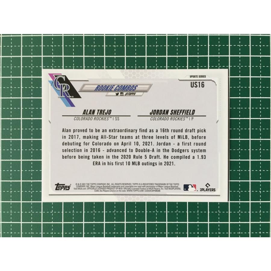★TOPPS MLB 2021 UPDATE #US16 ALAN TREJO／JORDAN SHEFFIELD[COLORADO ...
