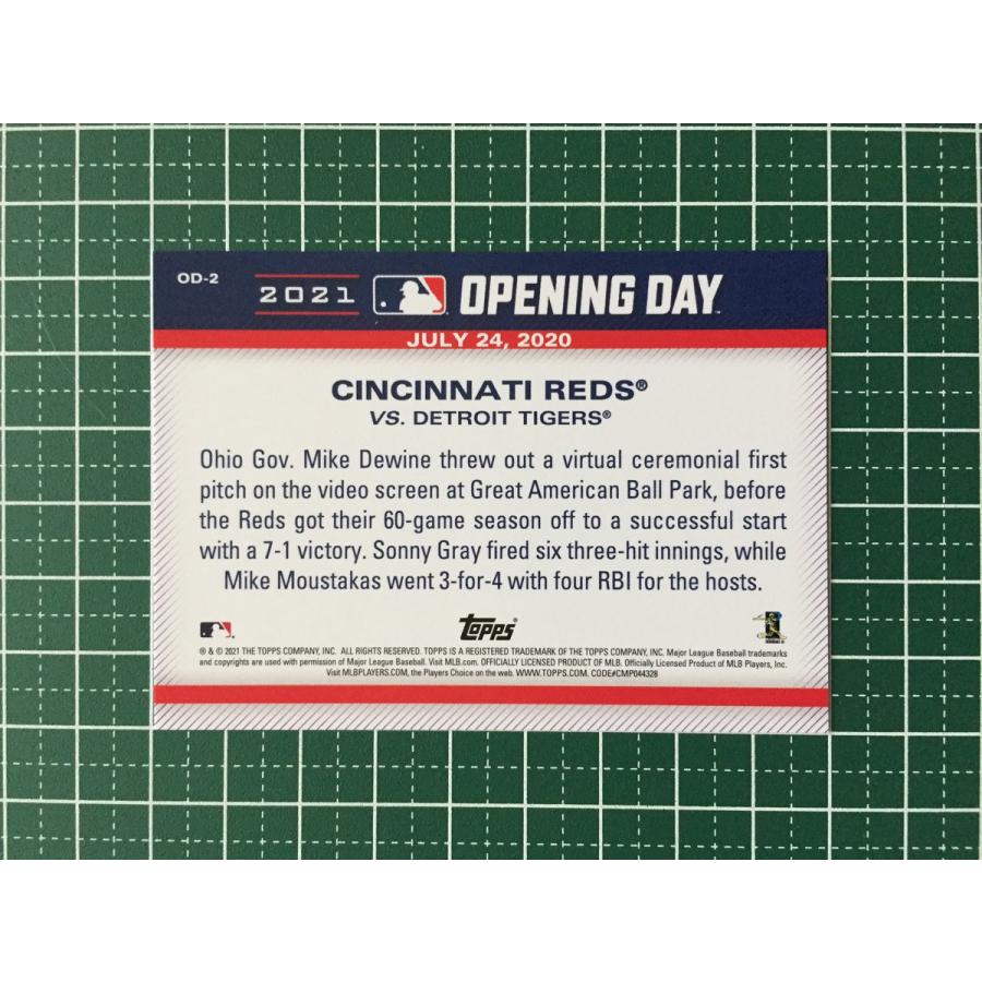 ★TOPPS MLB 2021 OPENING DAY #OD-2 CINCINNATI REDS インサートカード「OPENING DAY ...