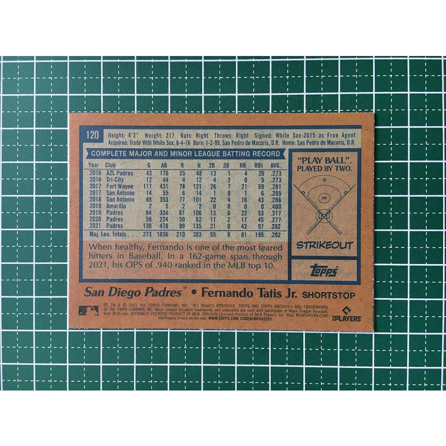 ★TOPPS MLB 2022 ARCHIVES #120 FERNANDO TATIS JR.[SAN DIEGO PADRES]ベース ...