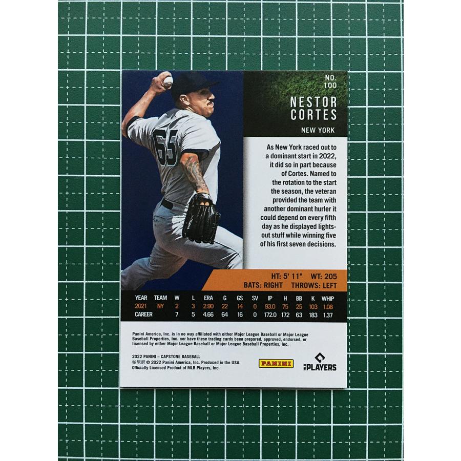 ★PANINI MLB 2022 CAPSTONE #100 NESTOR CORTES[NEW YORK YANKEES]ベースカード ...