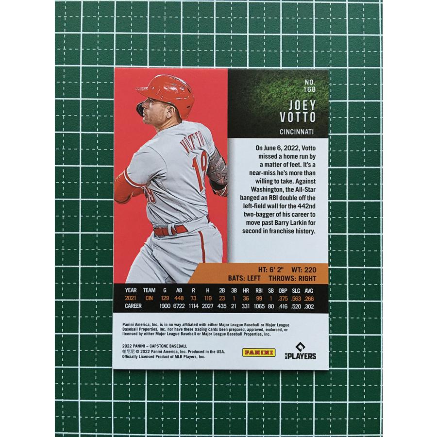 ★PANINI MLB 2022 CAPSTONE #168 JOEY VOTTO[CINCINNATI REDS]ベースカード「LUXURY ...