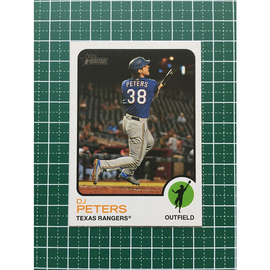 ★TOPPS MLB 2022 HERITAGE #119 DJ PETERS[TEXAS RANGERS]ベースカード「BASE ...