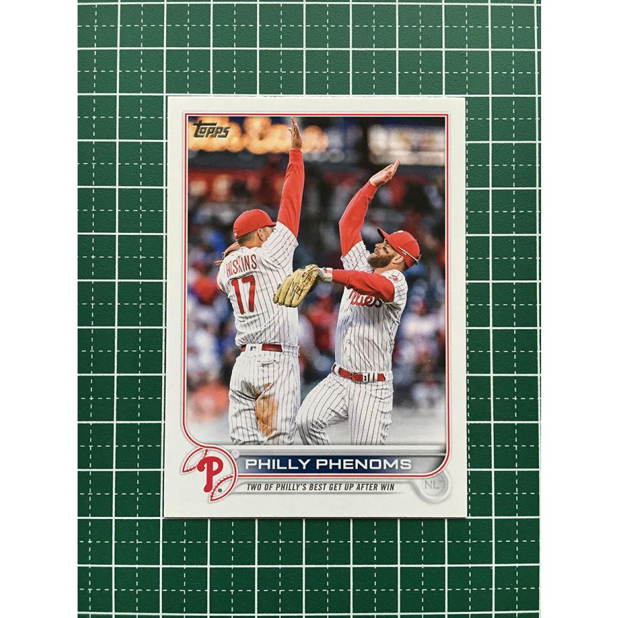★TOPPS MLB 2022 UPDATE #US112 RHYS HOSKINS／BRYCE HARPER／PHILLY PHENOMS[PHILADELPHIA PHILLIES]ベース ...
