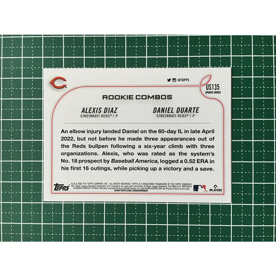★TOPPS MLB 2022 UPDATE #US135 ALEXIS DIAZ／DANIEL DUARTE[CINCINNATI REDS ...