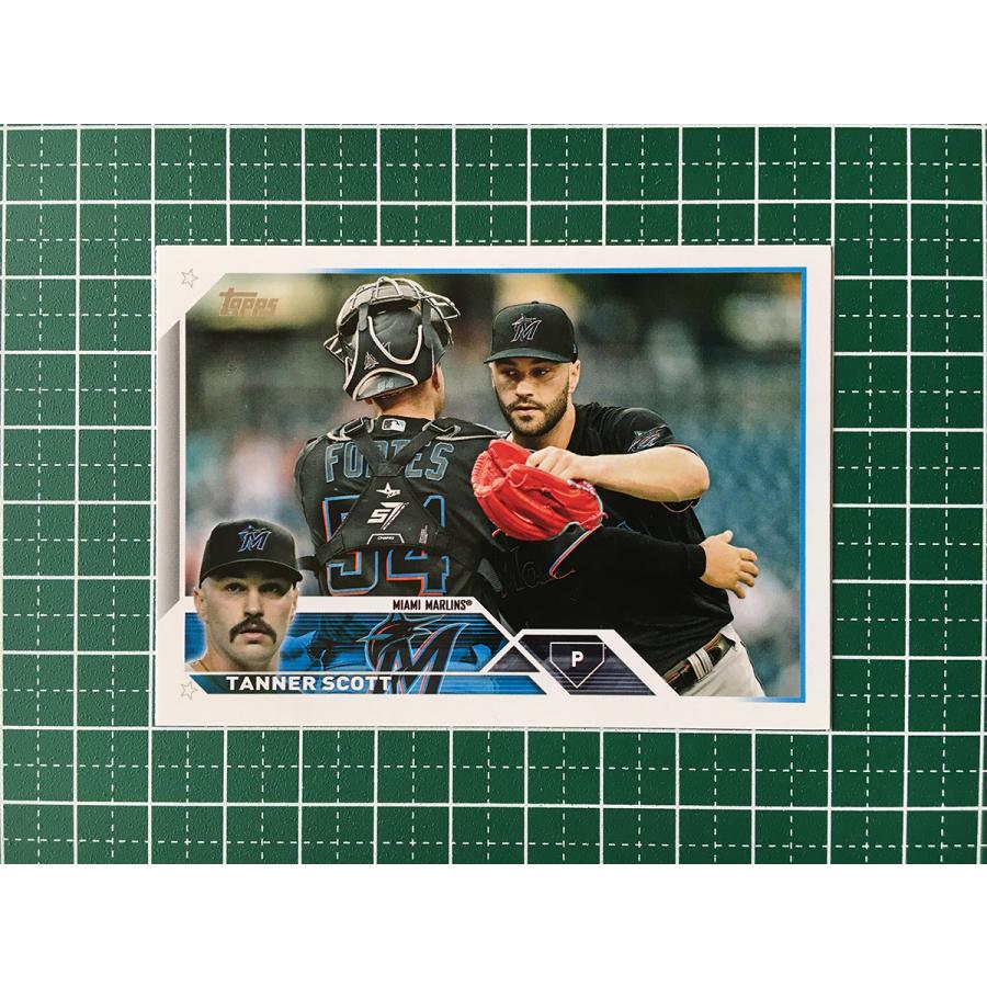 ★TOPPS MLB 2023 SERIES 1 #18 TANNER SCOTT[MIAMI MARLINS]ベースカード「BASE ...