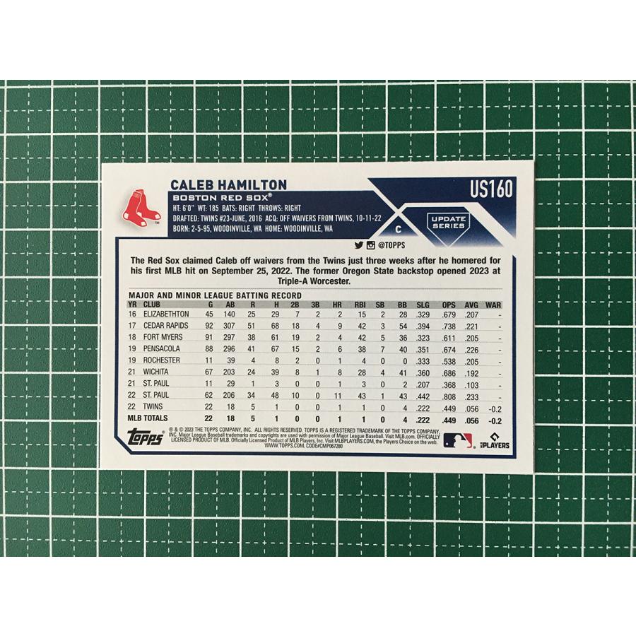 ★TOPPS MLB 2023 UPDATE #US160 CALEB HAMILTON[BOSTON RED SOX]ベースカード「BASE ...