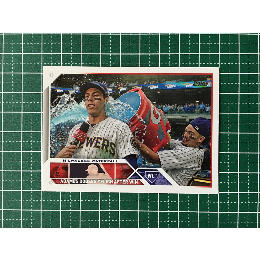 ★TOPPS MLB 2023 UPDATE #US328 MILWAUKEE WATERFALL／CHRISTIAN YELICH ...