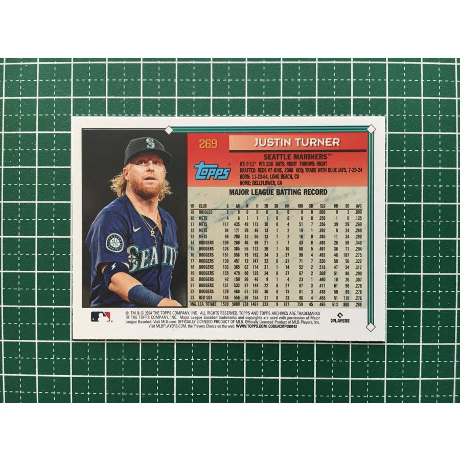 ★TOPPS MLB 2024 ARCHIVES #269 JUSTIN TURNER[SEATTLE MARINERS]ベースカード ...