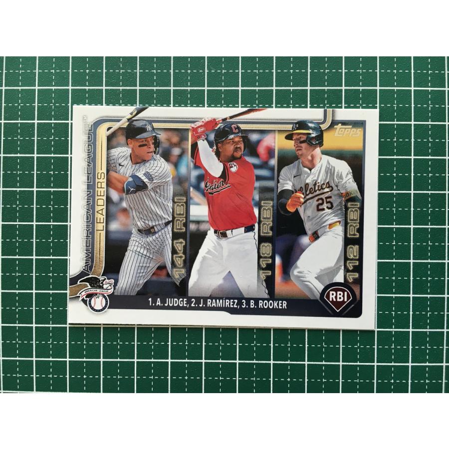 ★TOPPS MLB 2025 SERIES 1 #29 AARON JUDGE／JOSE RAMIREZ／BRENT ROOKER ベース ...