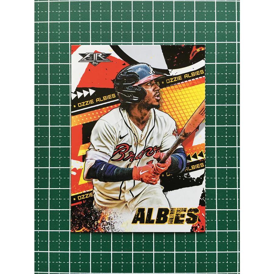 ★TOPPS MLB 2022 FIRE #65 OZZIE ALBIES[ATLANTA BRAVES]ベースカード「BASE ...