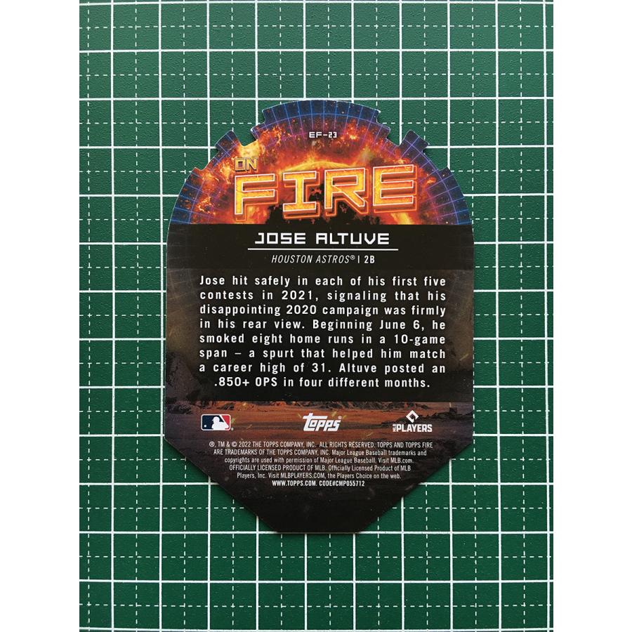 ★TOPPS MLB 2022 FIRE #EF-23 JOSE ALTUVE[HOUSTON ASTROS]インサートカード「EN ...