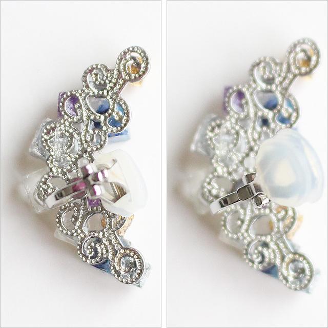 イヤーカフ ノンホールピアス メンズ レディース ドライフラワー ピアス 小花 モード系 アクセサリー ジュエリー デザイナーズ ユニセックス ...