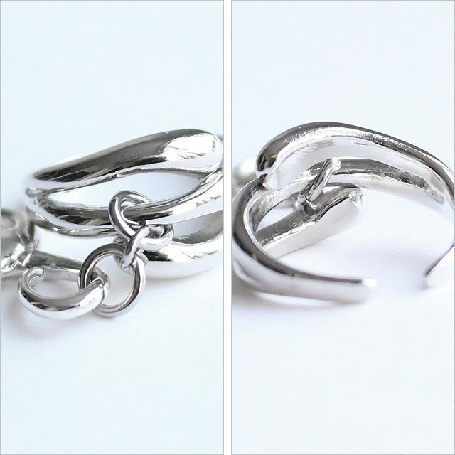 リング メンズ レディース 指輪 シルバー イヤーカフ フリーリング 蛇 スネーク モード系 アクセサリー ジュエリー オリジナル ...