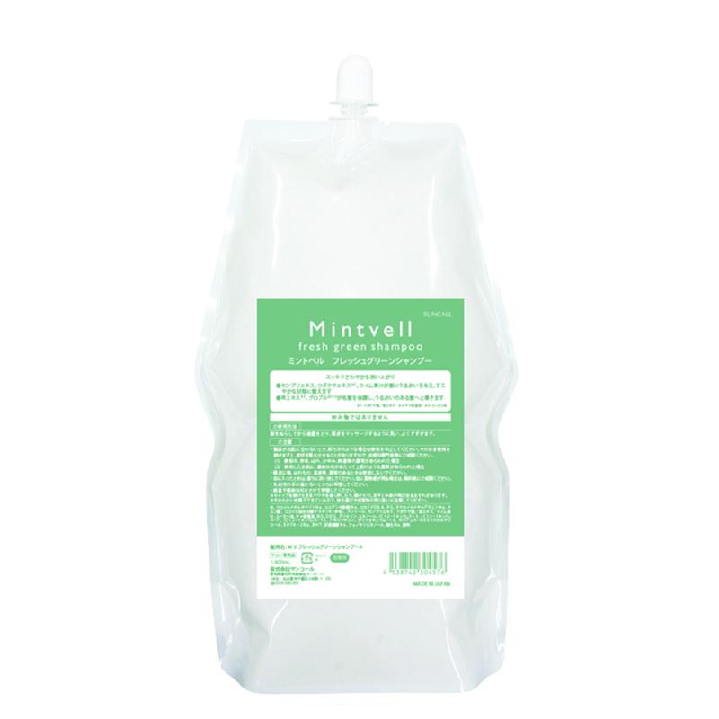 mintvell 【リニューアル】ミントベル フレッシュグリーンシャンプー 詰替 1900ml : ALBUM ONLINE STORE ヤフー店 - 通販 - Yahoo!ショッピング