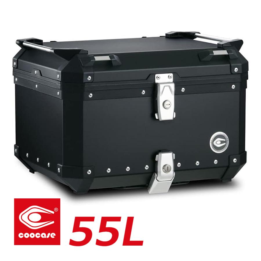 COOCASE クーケース バイク用 アルミトップケース 55L ブラック CCX550B マルチポケット付き : あるふぁここ プラザ店 - 通販 - Yahoo!ショッピング