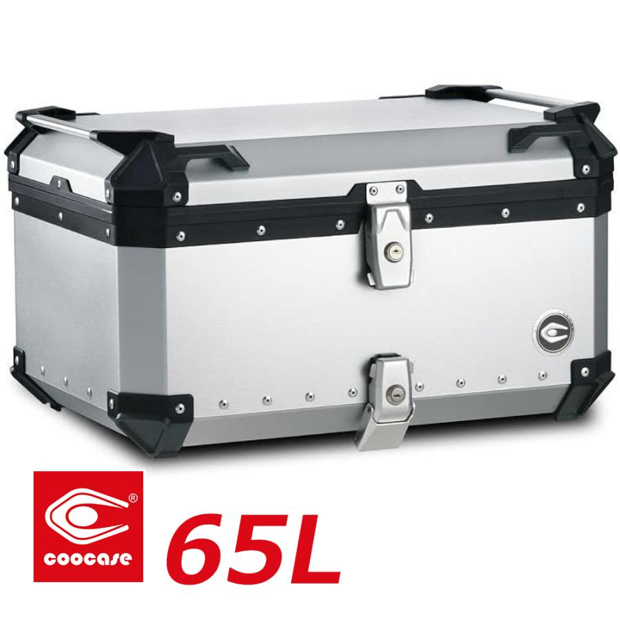 COOCASE クーケース バイク用 アルミトップケース 65L シルバー CCX650S マルチポケット付き : あるふぁここ プラザ店 - 通販 - Yahoo!ショッピング