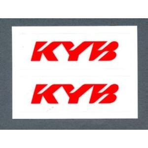 KYB 東洋マーク カヤバ ステッカー レッド 透明ベース 2枚入り NSK-3 : あるふぁここ プラザ店 - 通販 - Yahoo!ショッピング