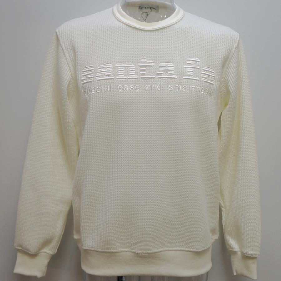 サンタフェ サンタフェ・22 AW 秋冬・ロゴ刺繍 ワッフル トレーナー(M)(L)(LL)(3L)22-84411-001 : aldo洋品 ...