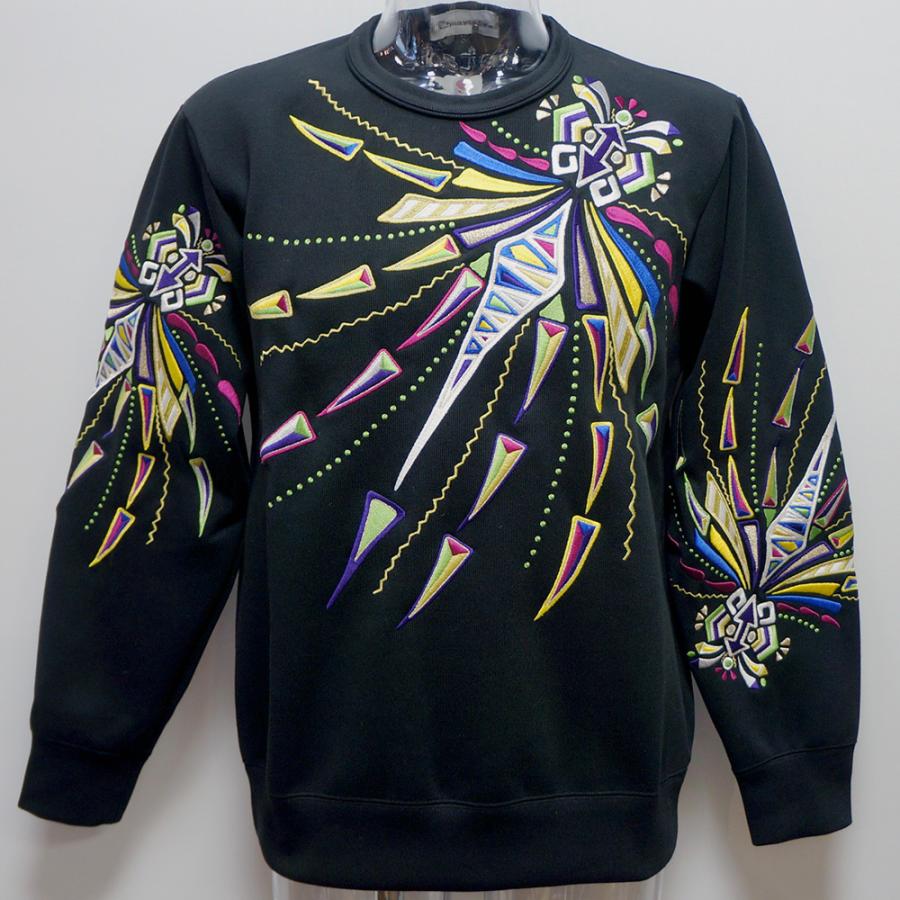 サンタフェ サンタフェ・22 AW 秋冬・花火刺繍 丸首 トレーナー(54)(4L)22-84467-019-54 : aldo洋品店 ...