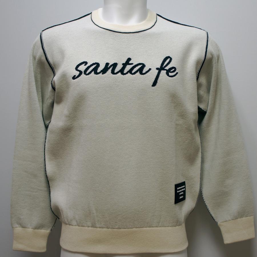 サンタフェ サンタフェ・24 秋冬 AW 新作・フロントロゴ 丸首 セーター(54)(4L)24-12851-001-54 キングサイズ ...