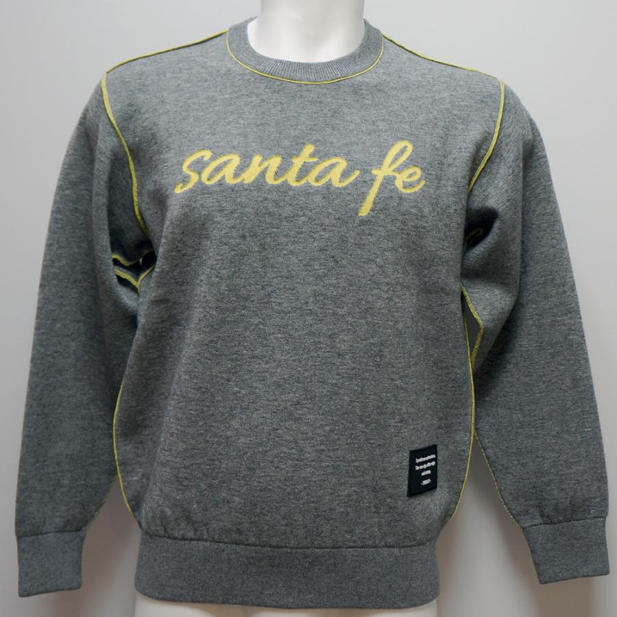 サンタフェ・24 秋冬 AW 新作・フロントロゴ 丸首 セーター(54)(4L)24-12851-017-54 キングサイズ : 24 ...