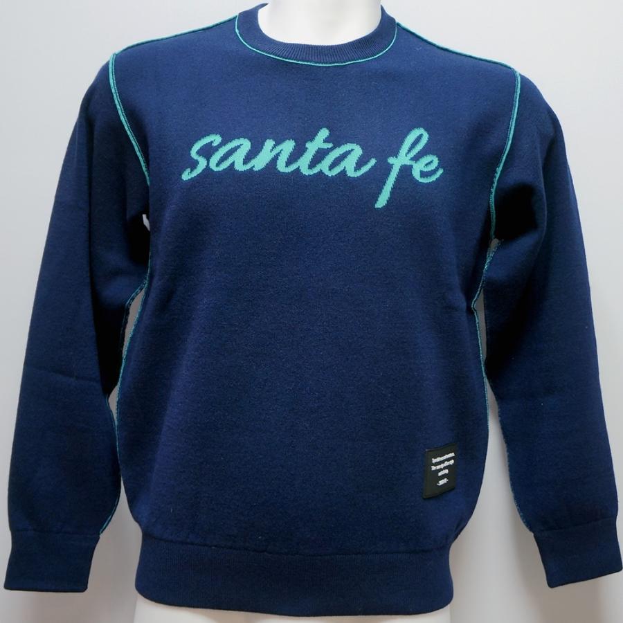 サンタフェ サンタフェ・24 秋冬 AW 新作・フロントロゴ 丸首 セーター(54)(4L)24-12851-098-54 キングサイズ ...