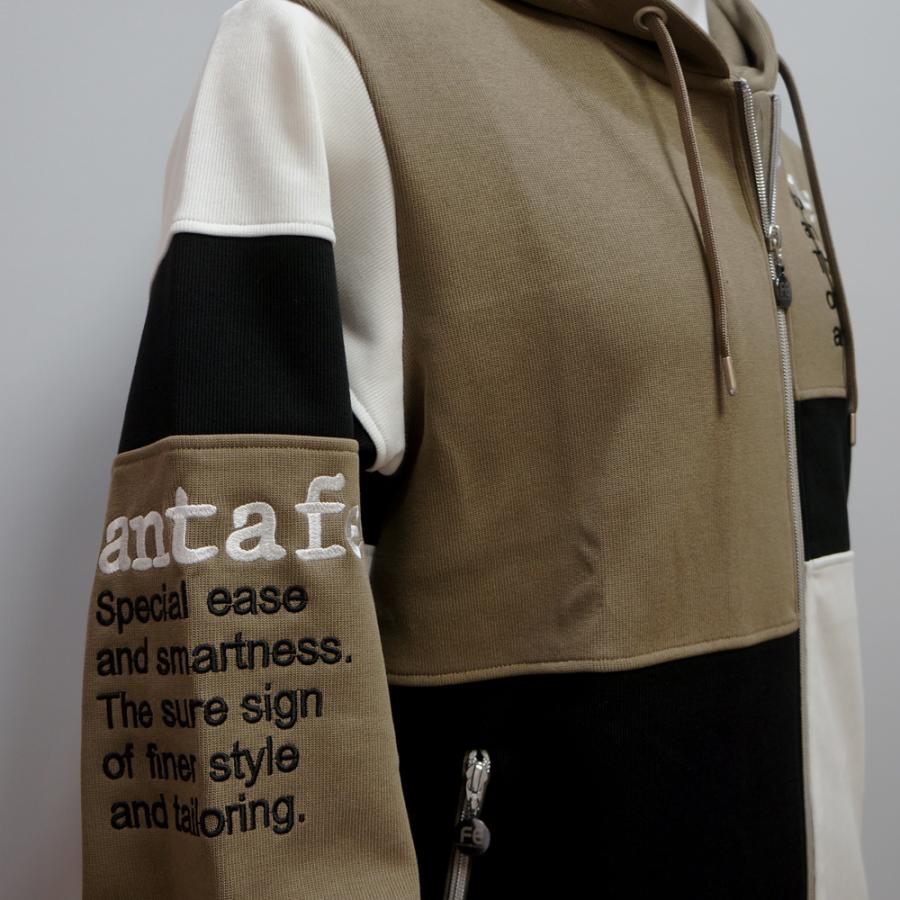 サンタフェ サンタフェ・24 AW 秋冬・3色切り替え ロゴ刺繍 フルジップパーカー(L)(LL)(3L)24-82406-058 : aldo洋品店 - 通販 - Yahoo!ショッピング