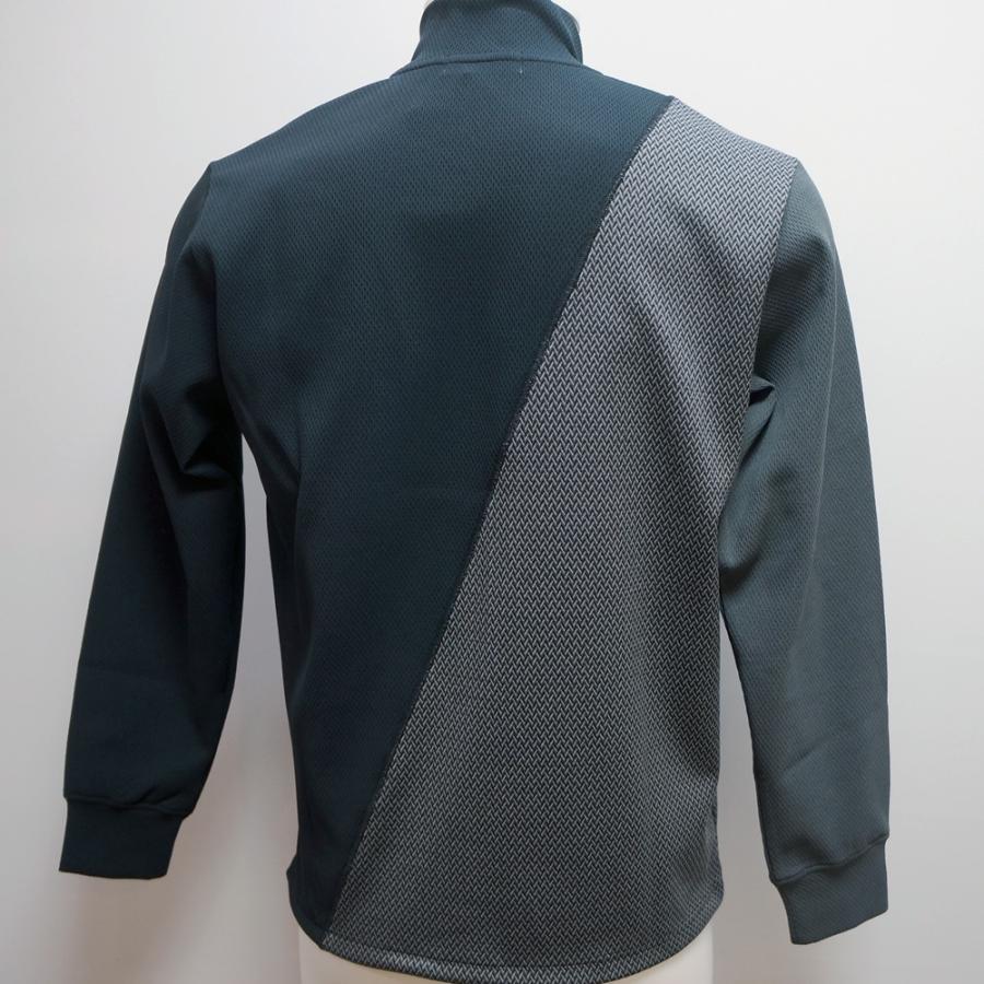 サンタフェ サンタフェ・24 秋冬 AW 新作・異素材切り替え ZIPUP 長袖ポロシャツ(54)(4L)24-82460-019-54 キングサイズ : aldo洋品店 - 通販 ...