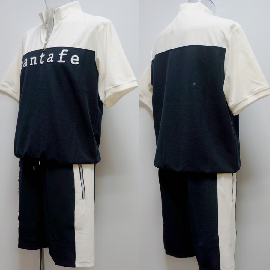 サンタフェ・24 春夏 SS 新作・ZIPUP 半袖 トレーナー 短パン 上下(L)(LL)(3L)24-81804-098 24-81805-098 : 81804-81805-098 ...