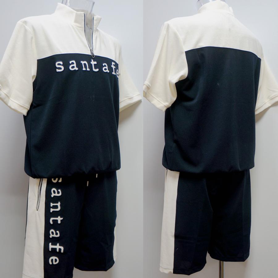 サンタフェ・24 春夏 SS 新作・ZIPUP 半袖 トレーナー 短パン 上下(L)(LL)(3L)24-81804-098 24-81805-098 : 81804-81805-098 ...