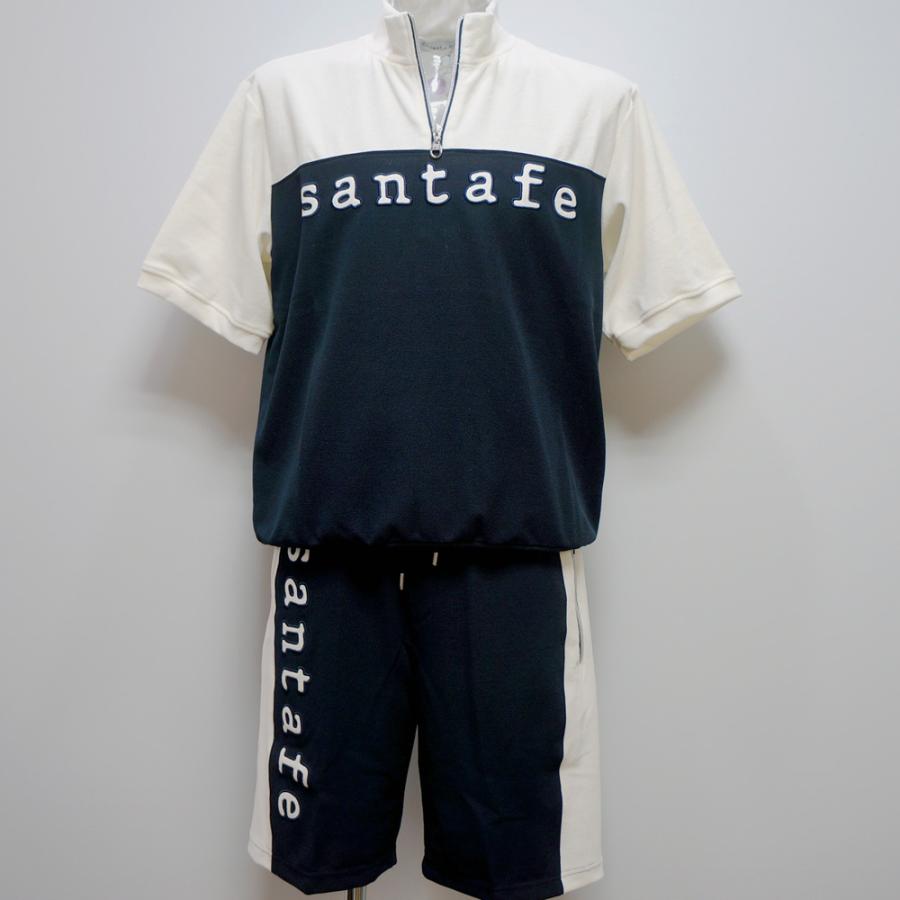 サンタフェ・24 春夏 SS 新作・ZIPUP 半袖 トレーナー 短パン 上下(L)(LL)(3L)24-81804-098 24-81805-098 : 81804-81805-098 ...