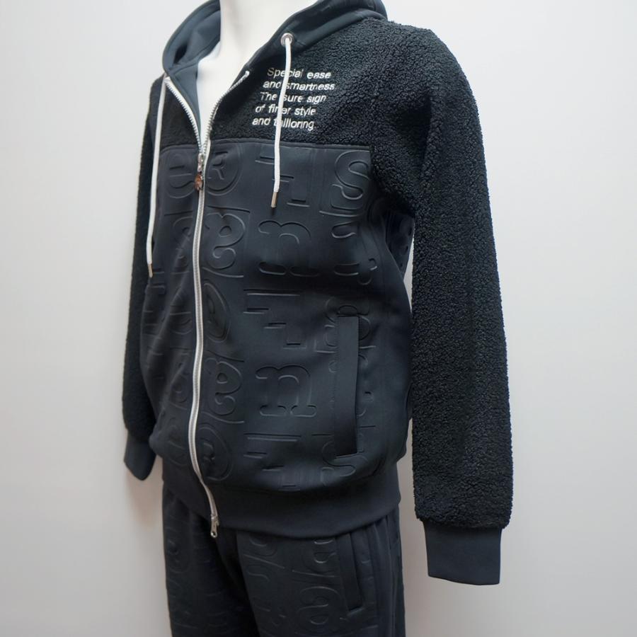 サンタフェ サンタフェ・25 秋冬 AW 新作・エンボスダンボール切り替え パーカー ブルゾン 上下(L)(LL)(3L)(4L)25-84801-019 25-84803-019 ...