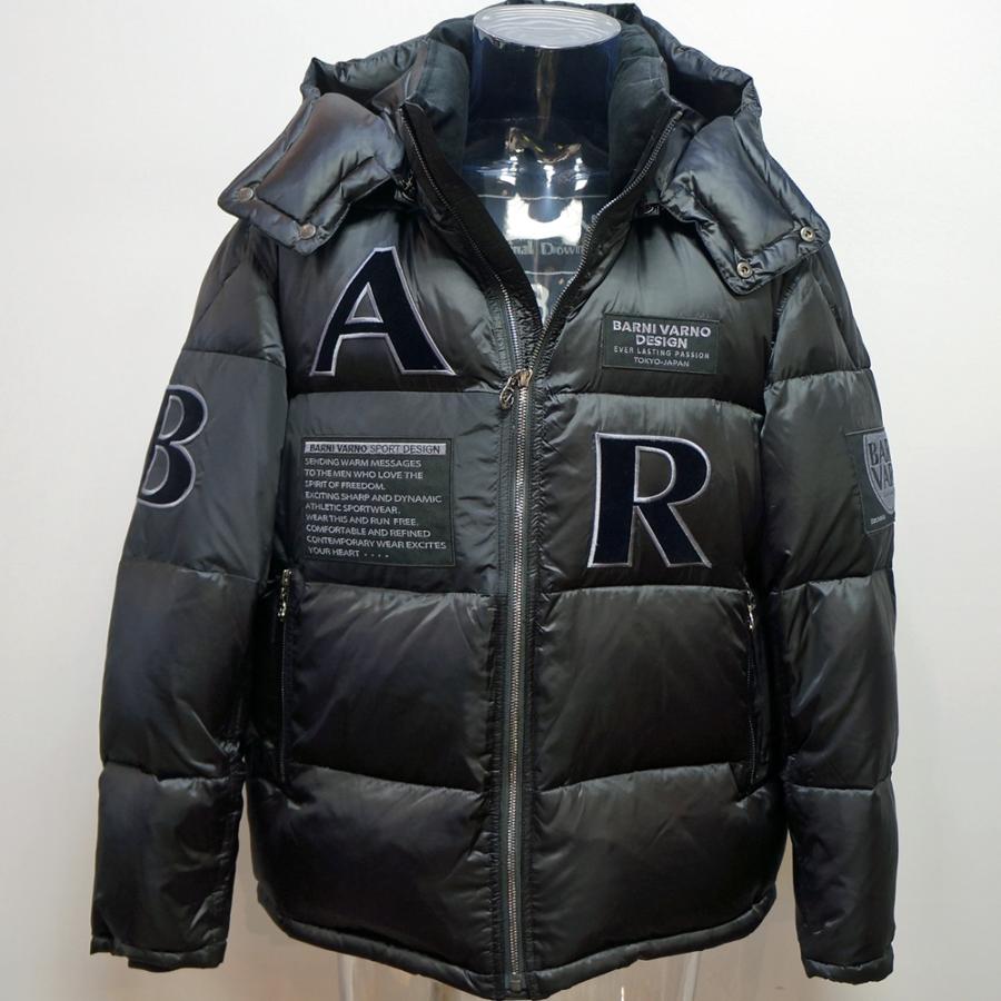 バーニヴァーノ・22 秋冬 AW 新作(L)BAR柄 ダウンジャケット(L)BAW-LDB4506-90 BARNI VARNO : aldo ...