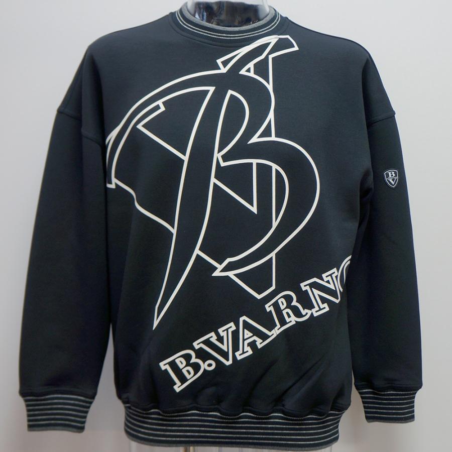 バーニヴァーノ・22 秋冬 AW 新作(M)(L)ミリオラメントダブルエアー BIGロゴ柄 トレーナー (M)(L)BAW-LST4549 ...